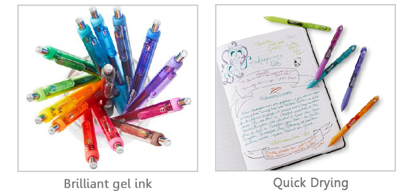 PaperMate® InkJoy® Retractable Gel Pens, Fine Point (0.7 mm), Assorted Ink