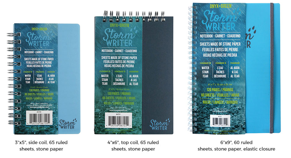 Onyx & Green® Eco-Friendly Storm Writer Notebook
