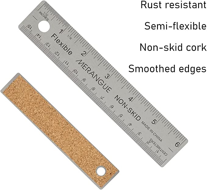 Merangue® 6-Inch/15cm Stainless Steel Ruler