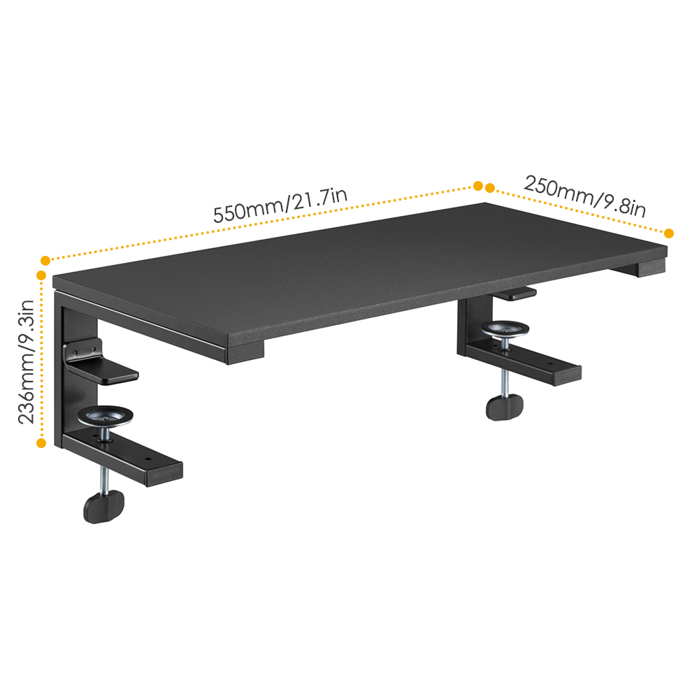 Ergonomic Desk Shelf Versatile Monitor Laptop Stand Riser with Clamp ...