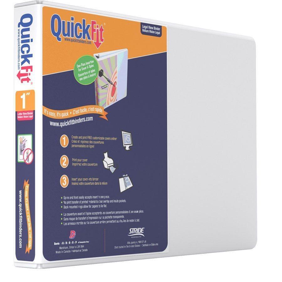 QuickFit® Antimicrobial Deluxe Letter Spreadsheet Binder - 8-1/2 x 11"