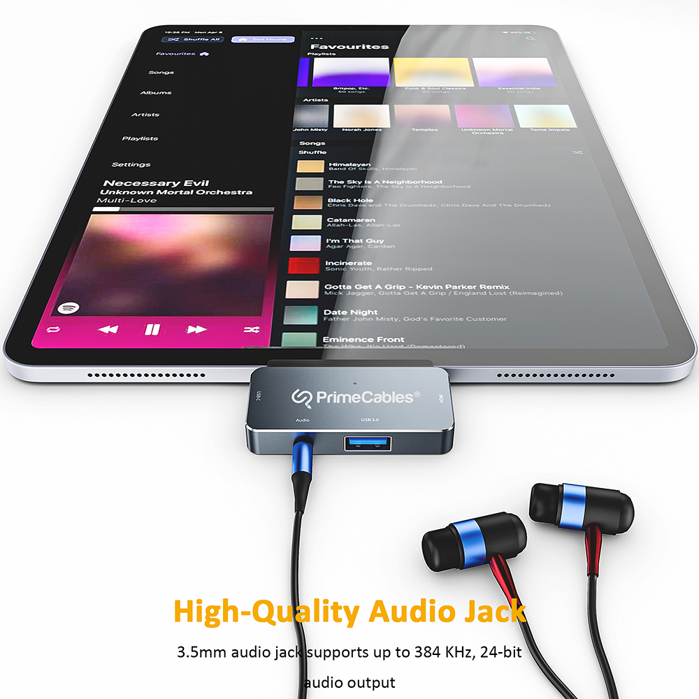 4 in 1 USB C Adapter with 4K HDMI, USB 3.0, PD Charging, 3.5mm ...