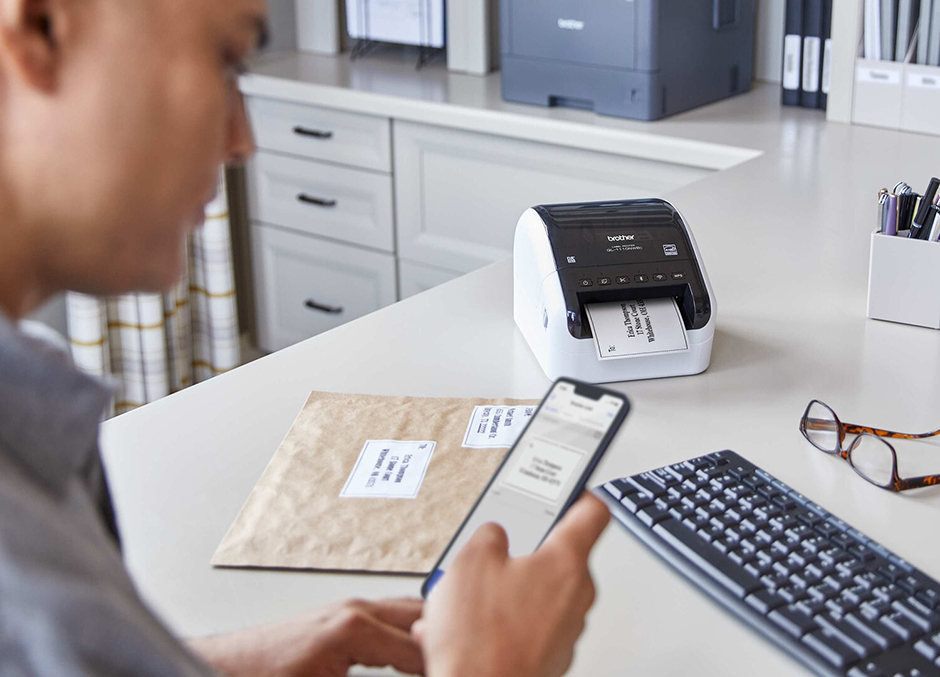 Brother QL-1110NWBC Wide Format, Professional Label Printer with ...