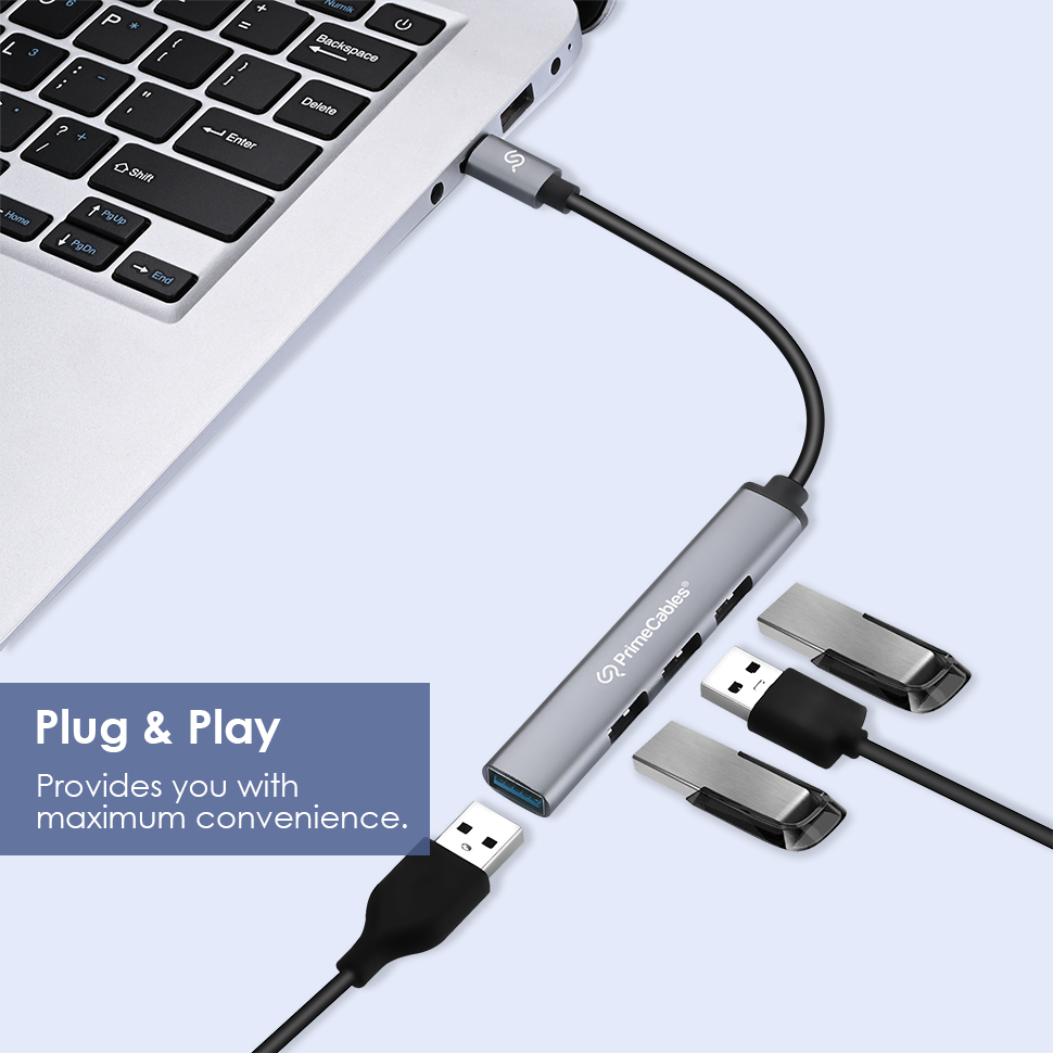 USB C to USB Hub Aluminum Type-C to 1 USB 3.0 + 3 USB 2.0 Hub Adapter ...