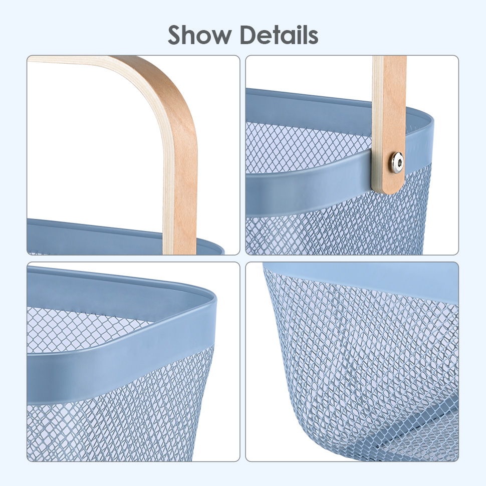 4 Pack Metal Mesh Storage Organizer Baskets - STORA