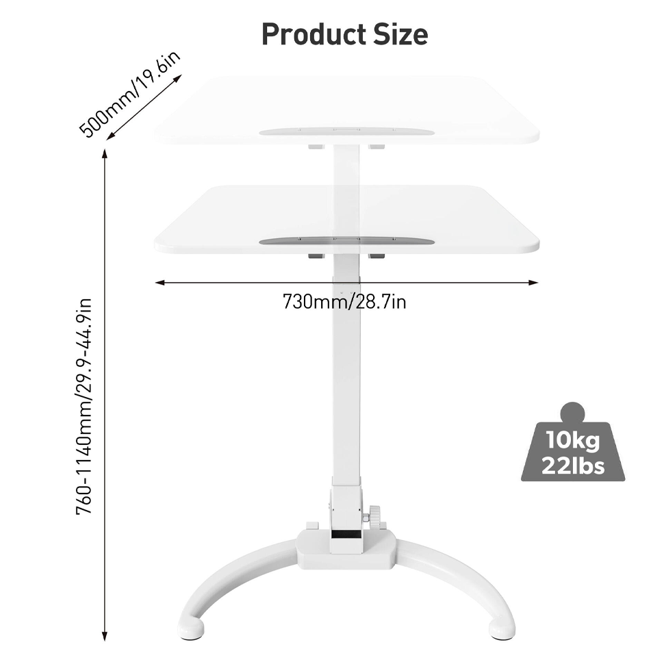 Fully Foldable Mobile Laptop Stand Height Adjustable Computer ...