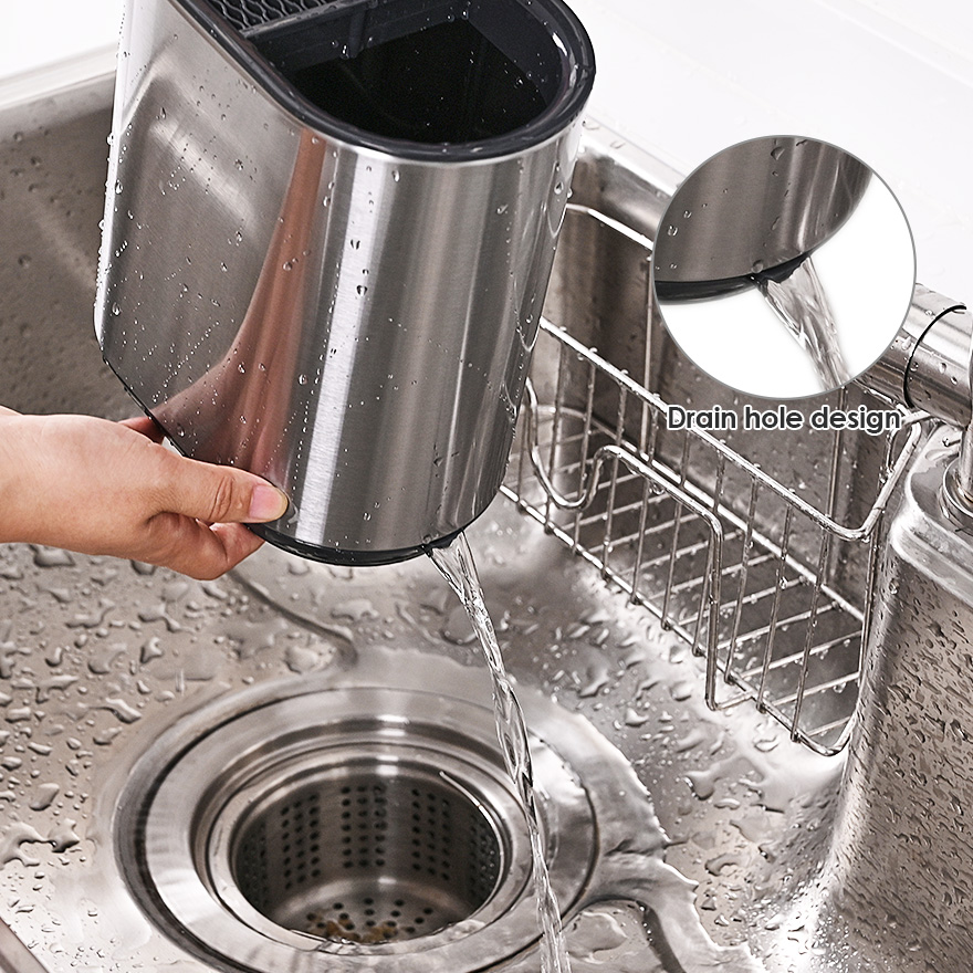 Stainless Steel Kitchen Utensils Holder - STORA