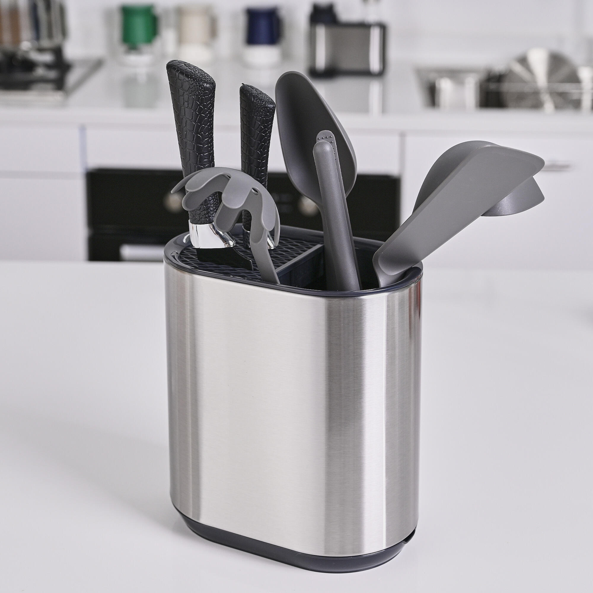 Stainless Steel Kitchen Utensils Holder - STORA