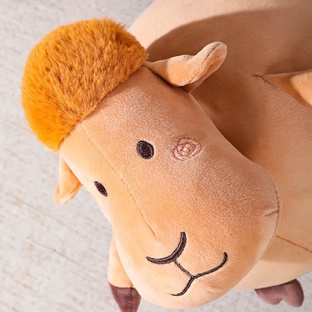 Round Stuffed Animals Plush Toy Brown Camel, Gift for All Ages - Miniso