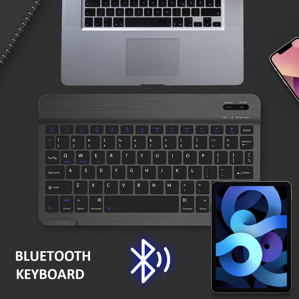 Rechargeable 78 Keys Bluetooth Wireless Keyboard with Compact Size for ...