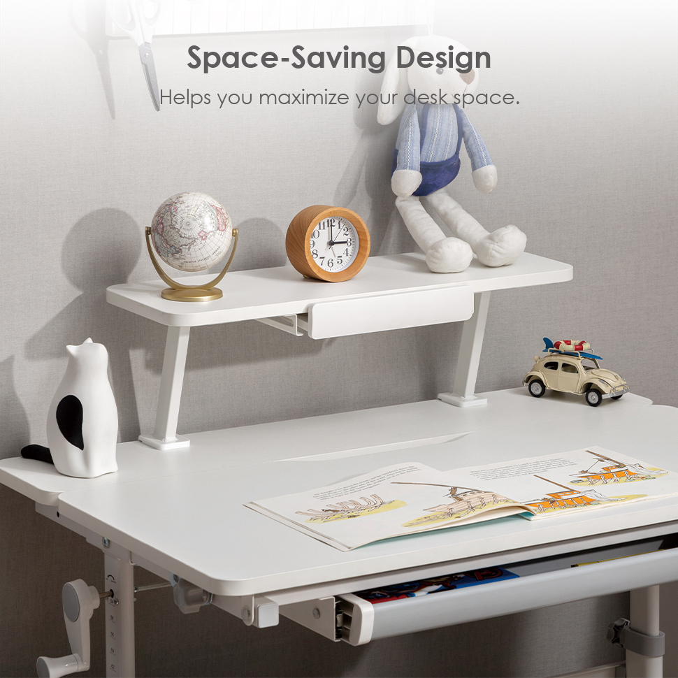 Clamp-On Desk Book Holder with Adjustable Reading Rack - PrimeCables®