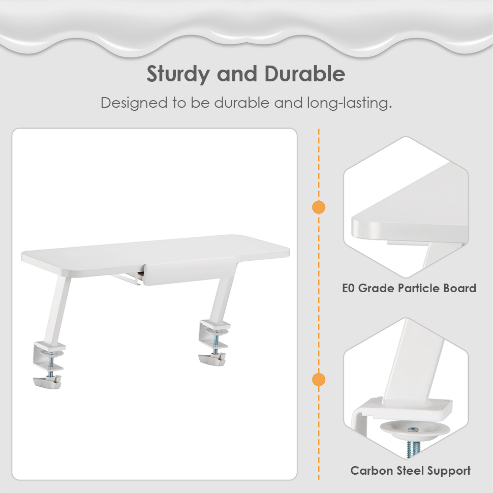 Clamp-On Desk Book Holder with Adjustable Reading Rack - PrimeCables®
