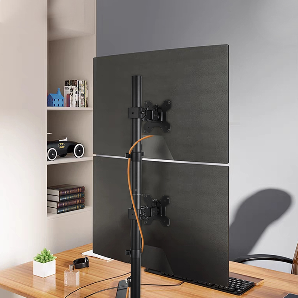 Dual Monitor Mount – Clip-On Desk Mount 13"-27"