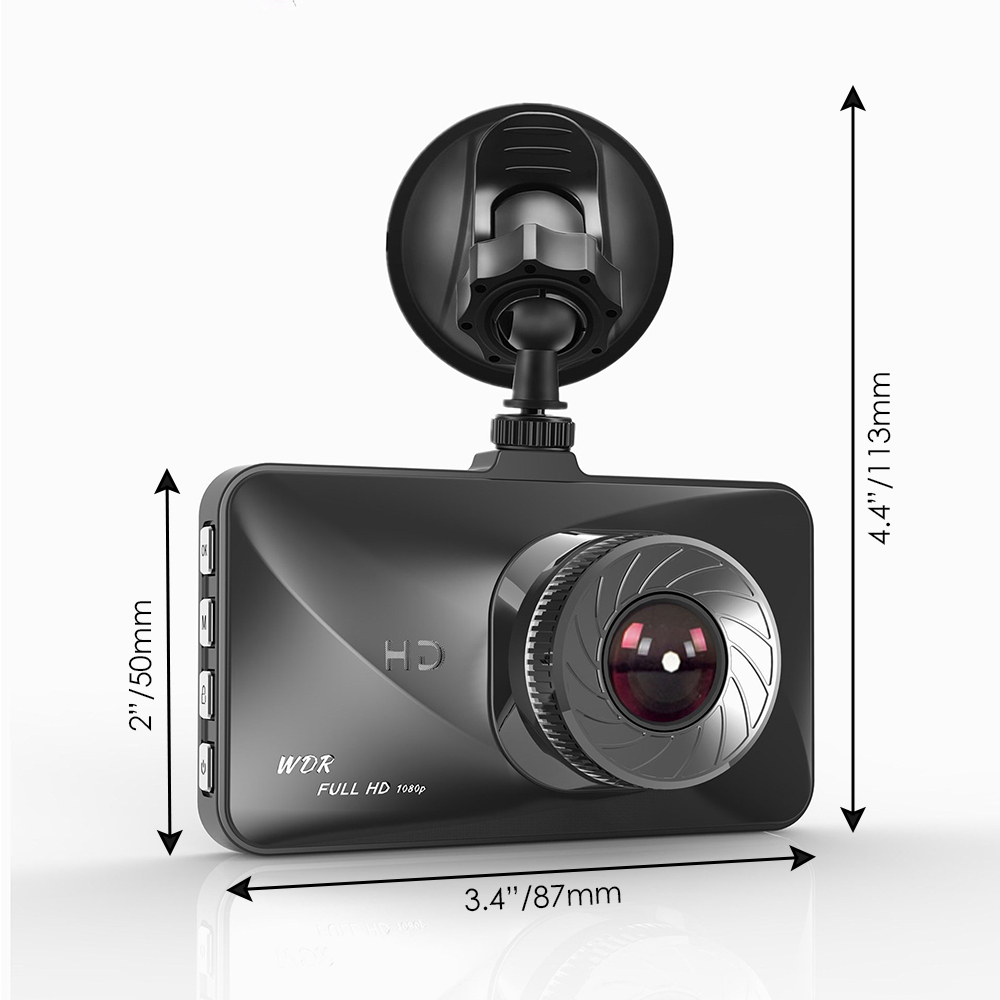 3-Inch Screen Dash Cam 1080P Car Dash Camera with 170° Wide Angle ...
