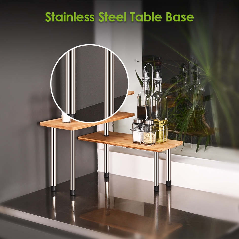 3-Tier Corner Shelf Rack Standing Countertop Organizer Composed of ...