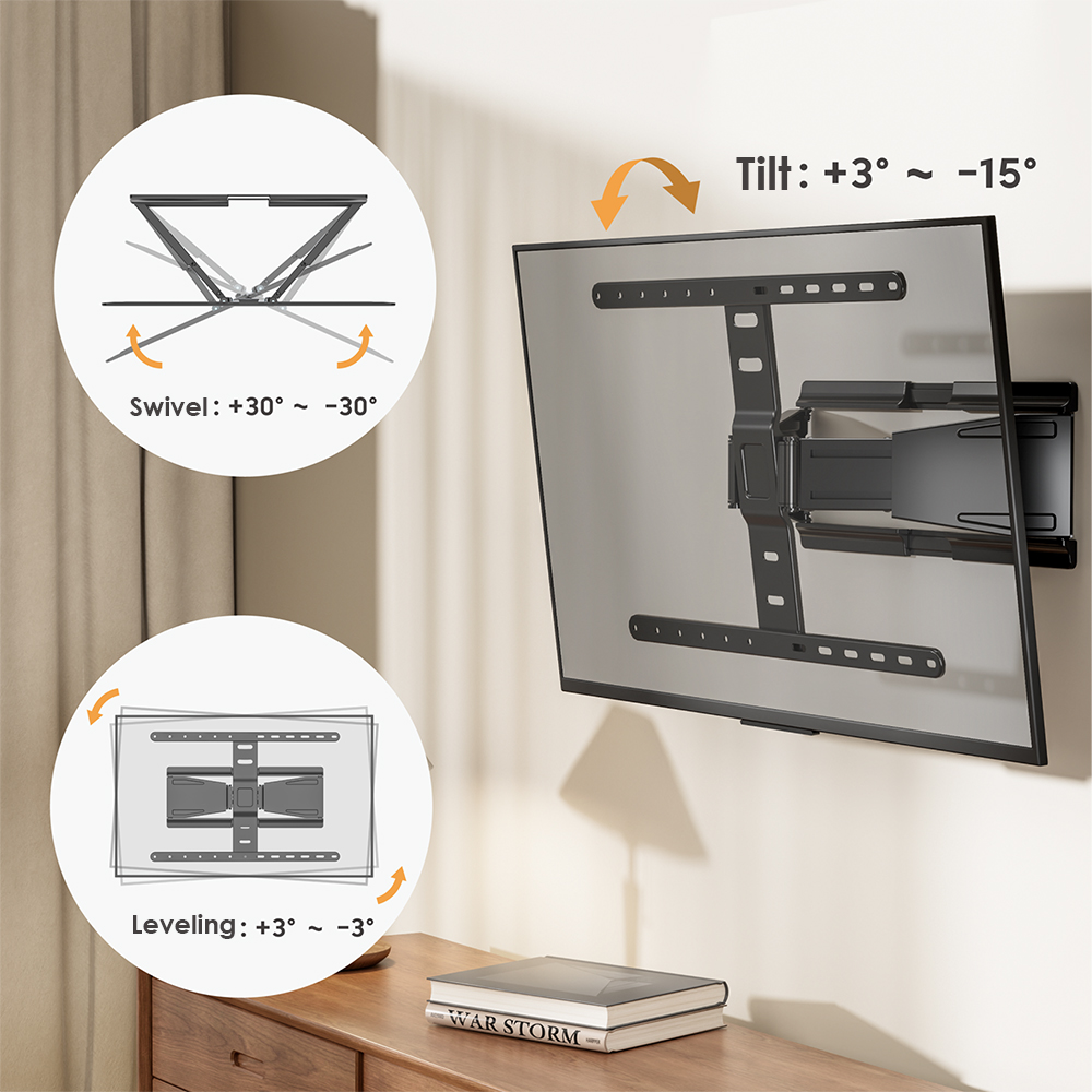 Ultra Slim TV Wall Mount for 43"-90" TVs - PrimeCables