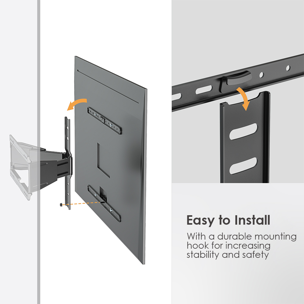 Ultra Slim TV Wall Mount for 43"-90" TVs - PrimeCables