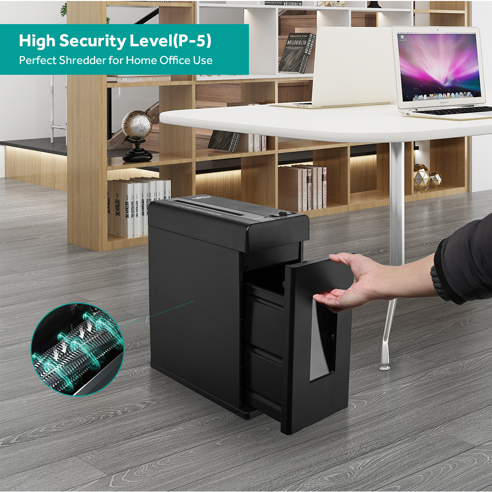 Moustache High-Security Super Micro-Cut Shredder, 6 Sheets