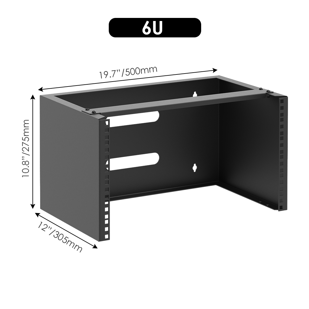 Heavy Duty Wall Mount Open Rack Cabinet for 19" Network Equipment ...