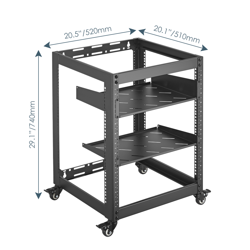 Rack de serveur de capacité 15U/12U avec roues pour équipement réseau ...