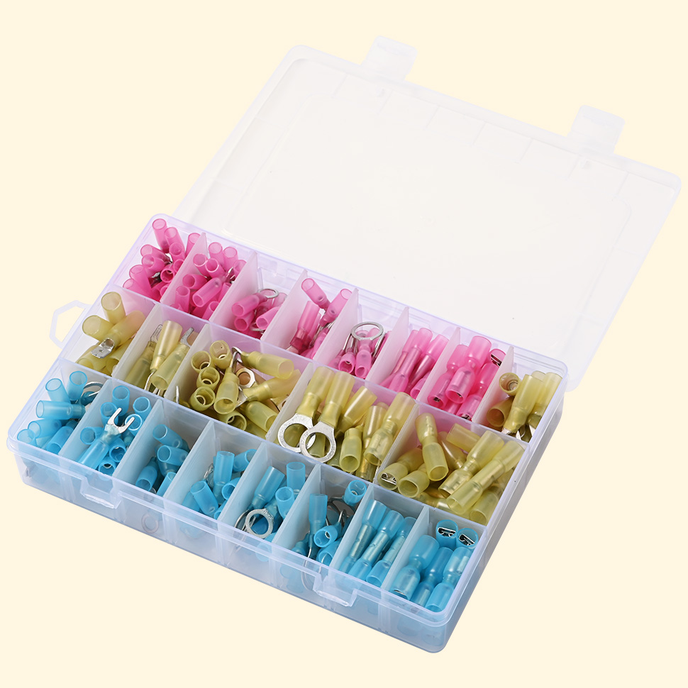 3:1 Ratio Heat Shrink Electrical Wire Connectors, 270Pcs - PrimeCables®