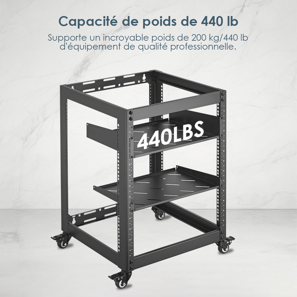 Rack de serveur de capacité 15U/12U avec roues pour équipement réseau ...