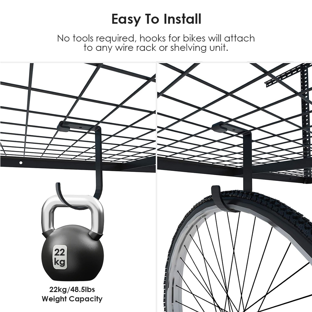 Garage Overhead Rack Hooks Storage Hooks Accessory for Ceiling Rack ...