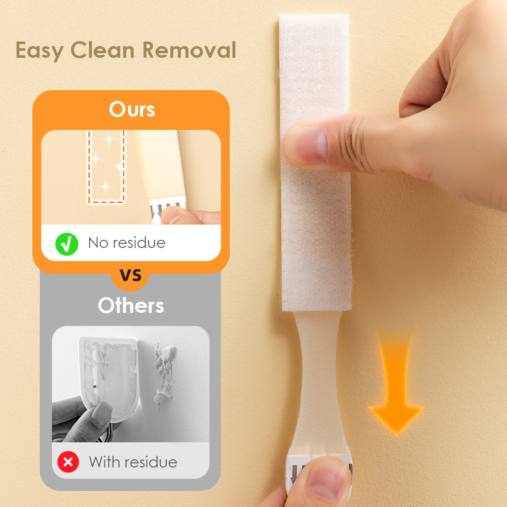 Adhesive Strips for Damage-Free Picture Hanging - 12-Pack