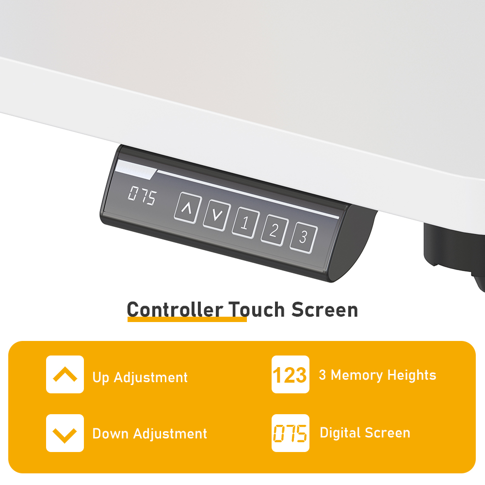 PrimeCables Electric Stand Up Desk with Memory Presets