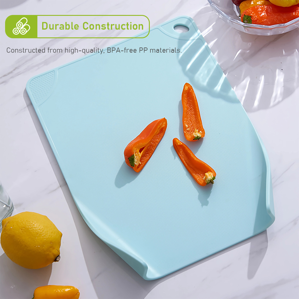 Kitchen Chopping Board Set with Grinding Area and Curved Edges Design ...