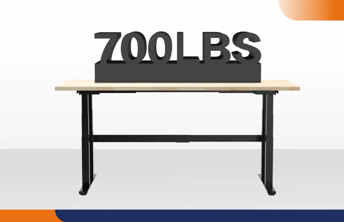 Four-Motor 3-Stage 4-Leg 90 inch Electric Workbench with Rubberwood ...