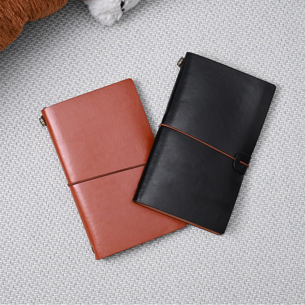PU Leather Writing Journal - Soft Cover Vintage Notebook