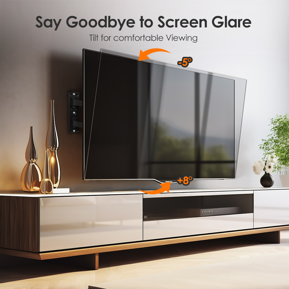 Full Motion TV Wall Mount Monitor Wall Bracket for 26-60 inch Screen ...