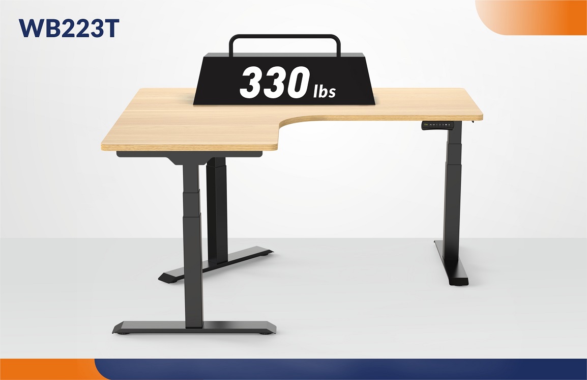 L-Shaped 3-Motor 3-Stage 3-Leg Electric Workbench