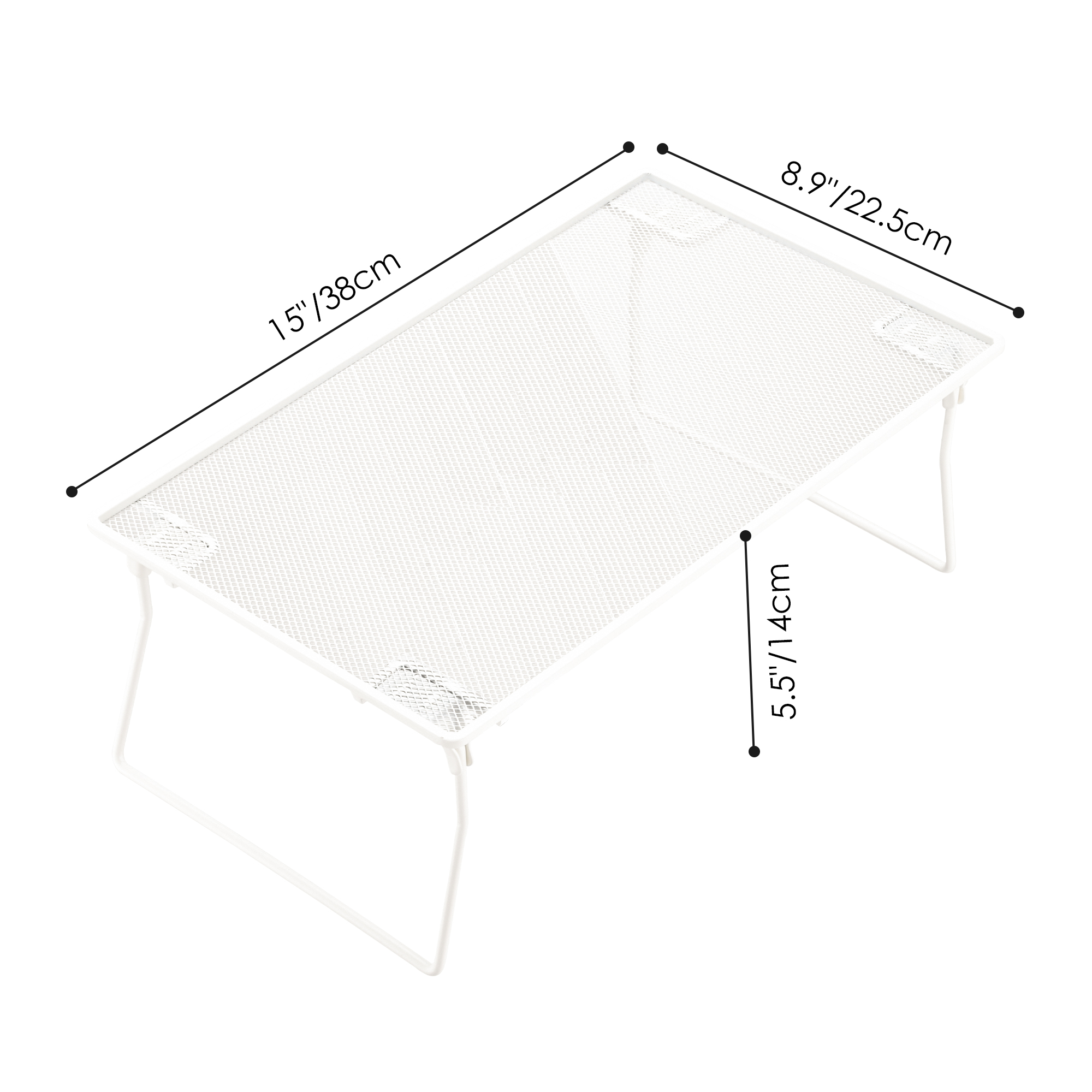 Foldable Design Stackable Shelf Storage Rack for Kitchen, Bathroom, and ...