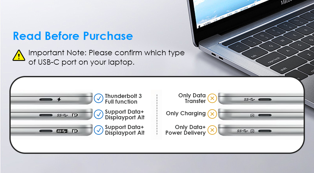 8-in-1 USB-C Hub – 4K HDMI, SD/TF, USB 3.0, RJ45 Port