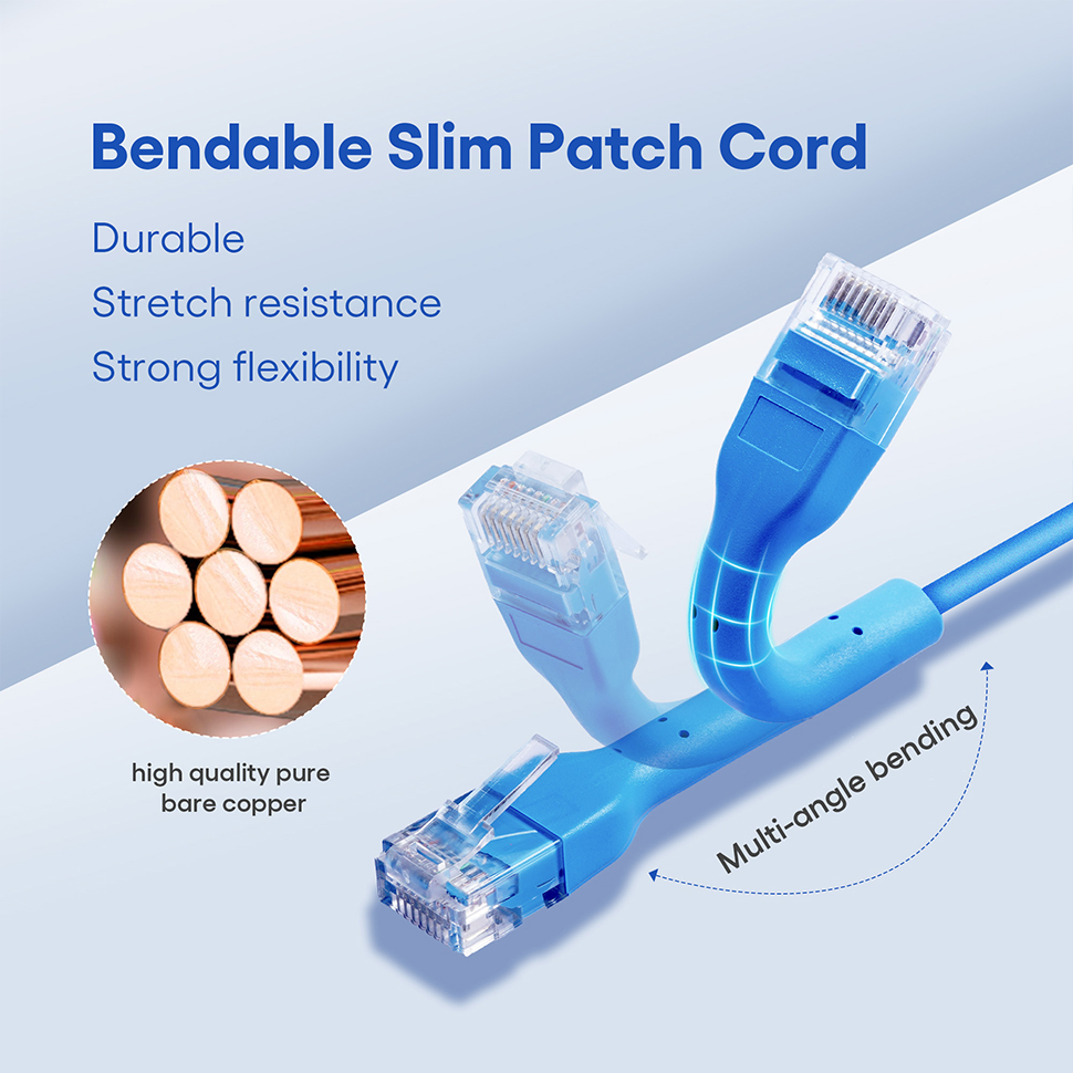 FlexConnect Slim Patch Cord CAT6A 32AWG Slim UTP Network Patch Cable ...