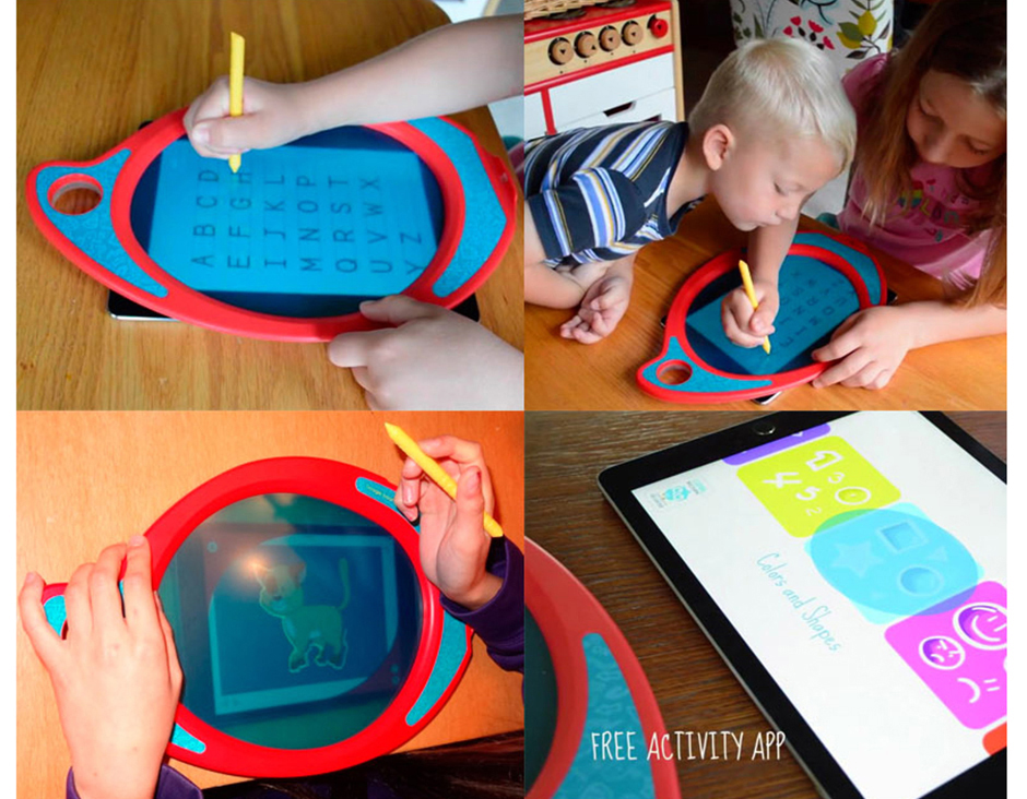 Boogie Board® Play & Trace LCD eWriter - Red, 30.5 x 22.9 x 30.5 cm