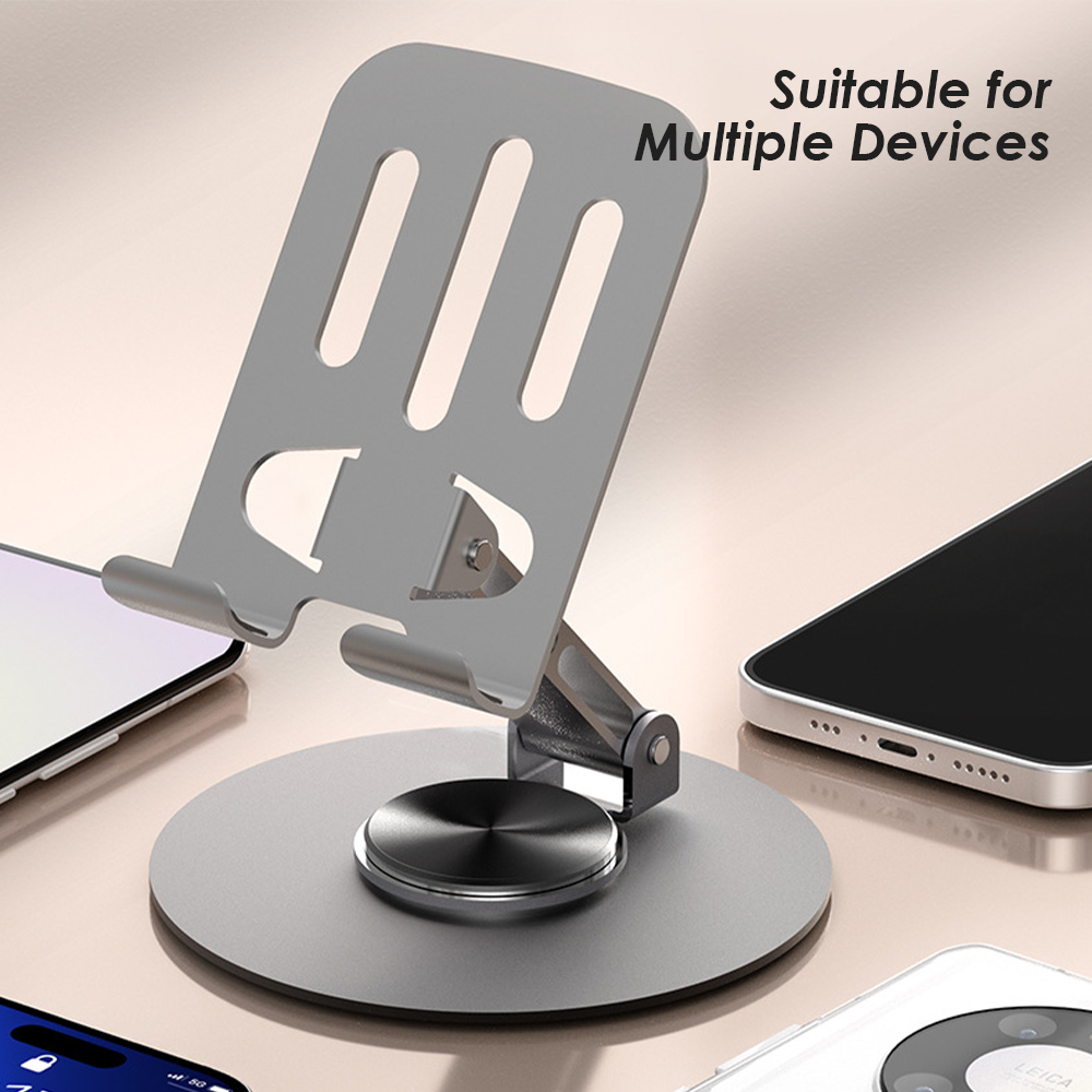 360° Rotating Metal Phone Holder - Universal Adjustable Stand for Desk ...