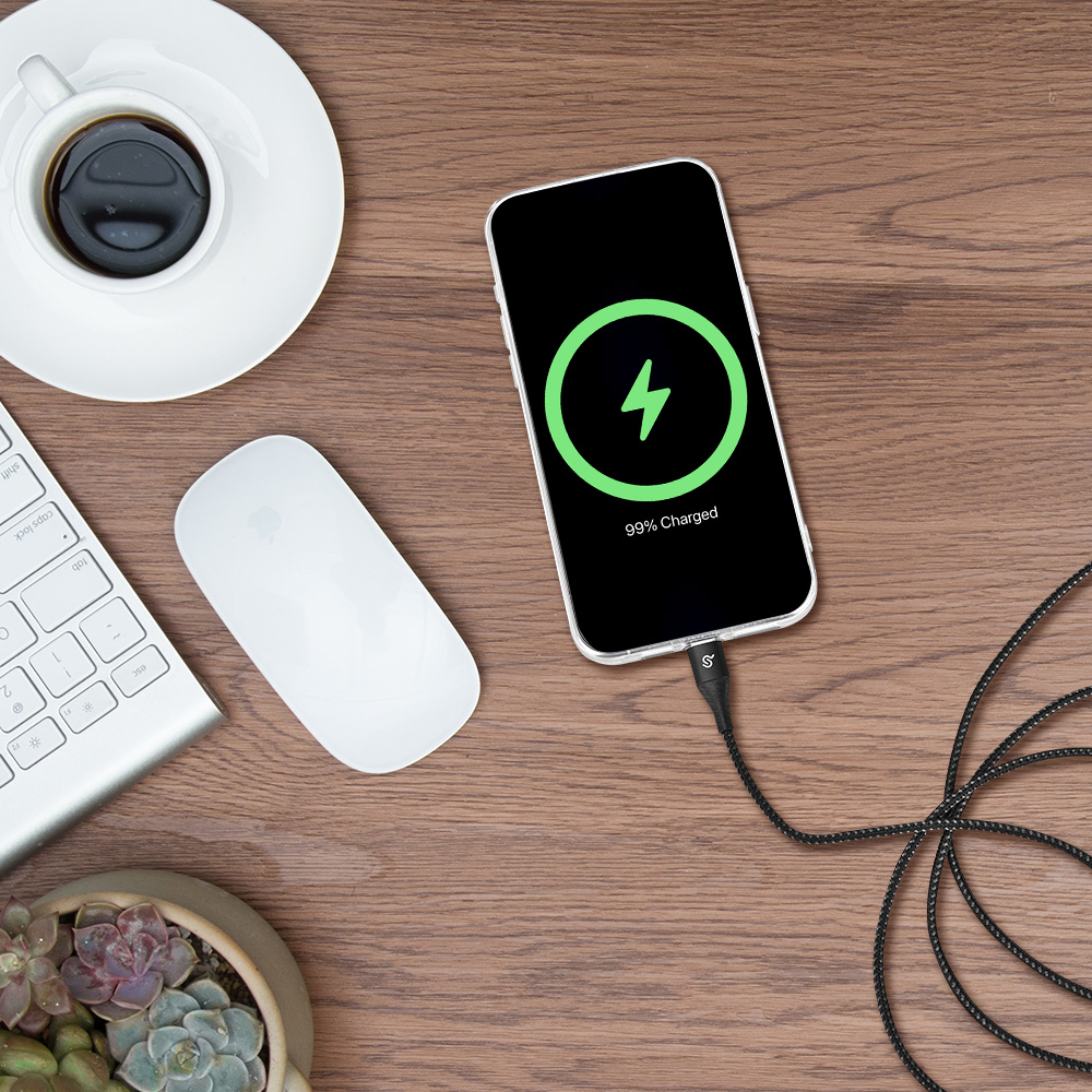 4FT USB-C to USB-A Cable - Fast Charge & Sync