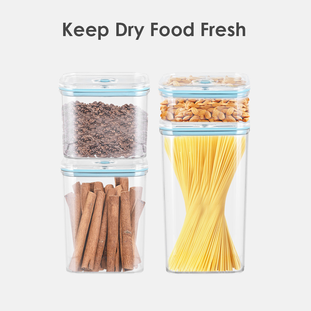Vacuum Food Container Airtight Dry Food Storage Containers Set and ...