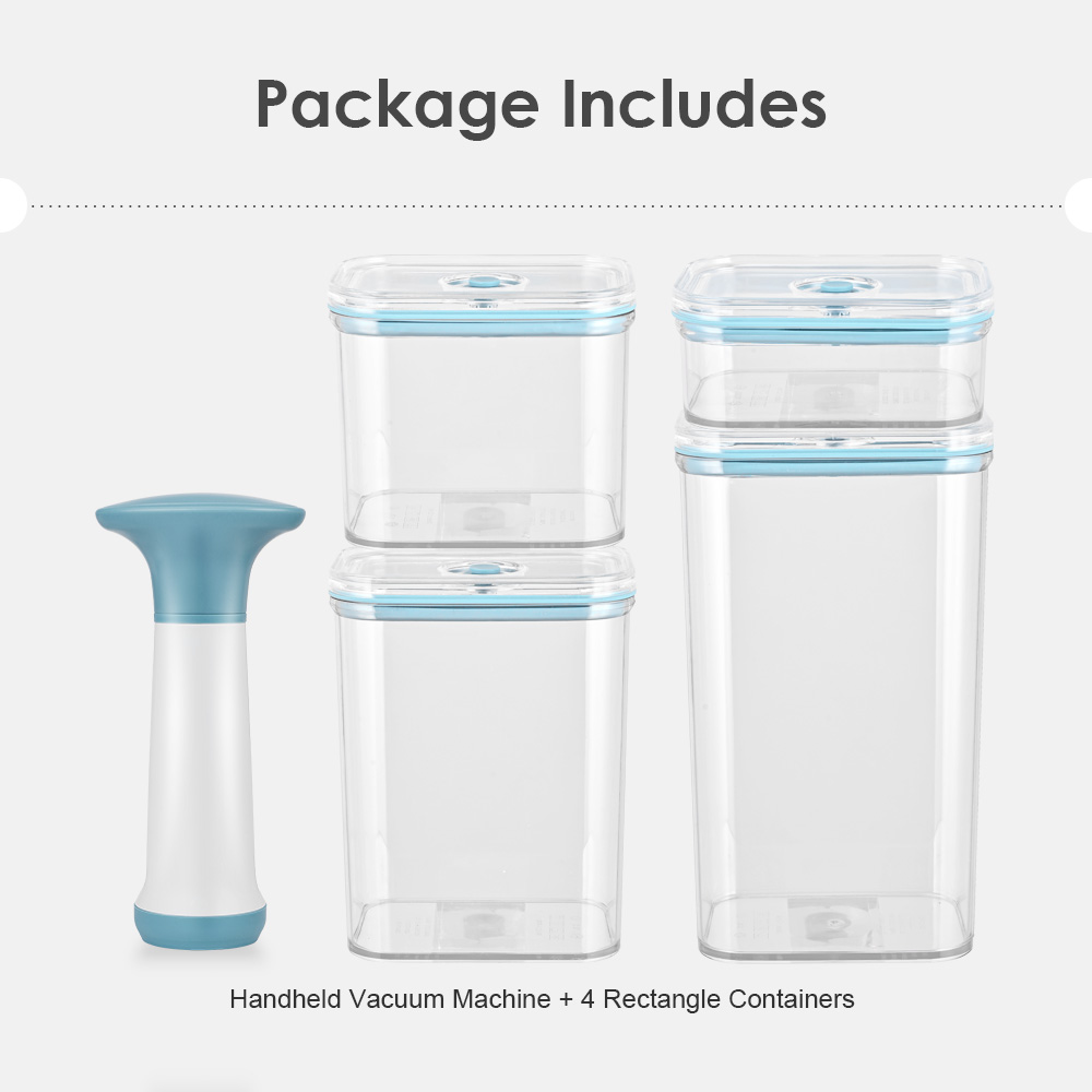 Vacuum Food Container Airtight Dry Food Storage Containers Set and ...