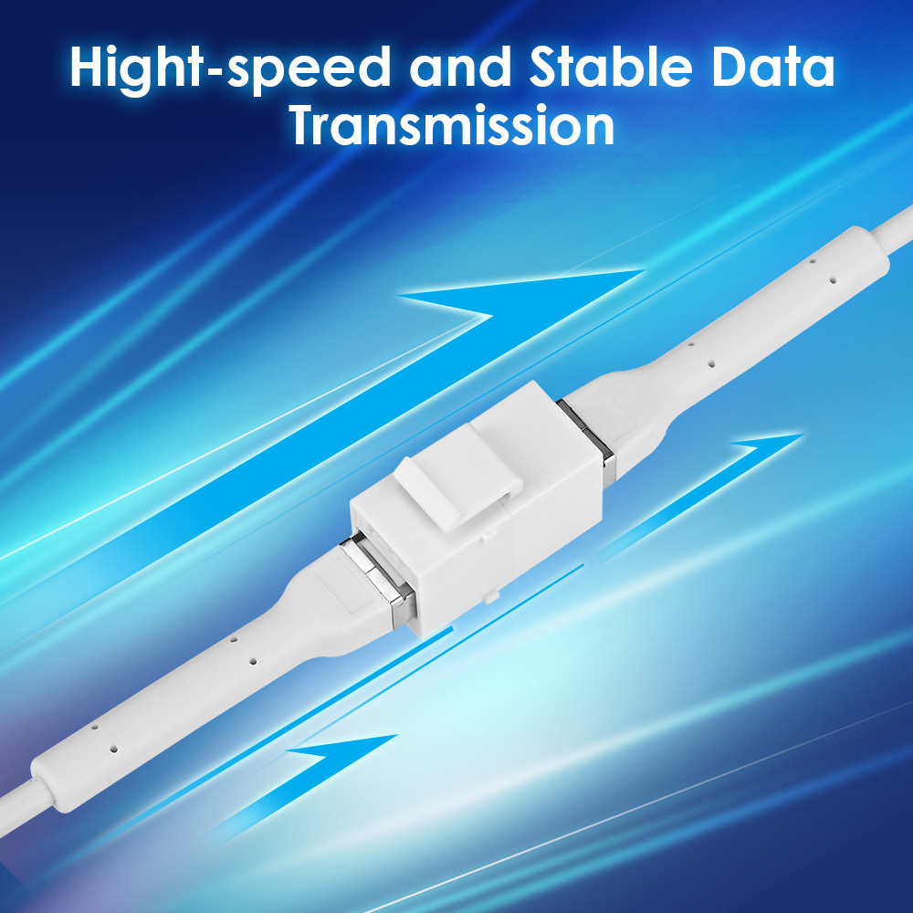 Cat6A RJ45 Female to Female Keystone Jack - PrimeCables®