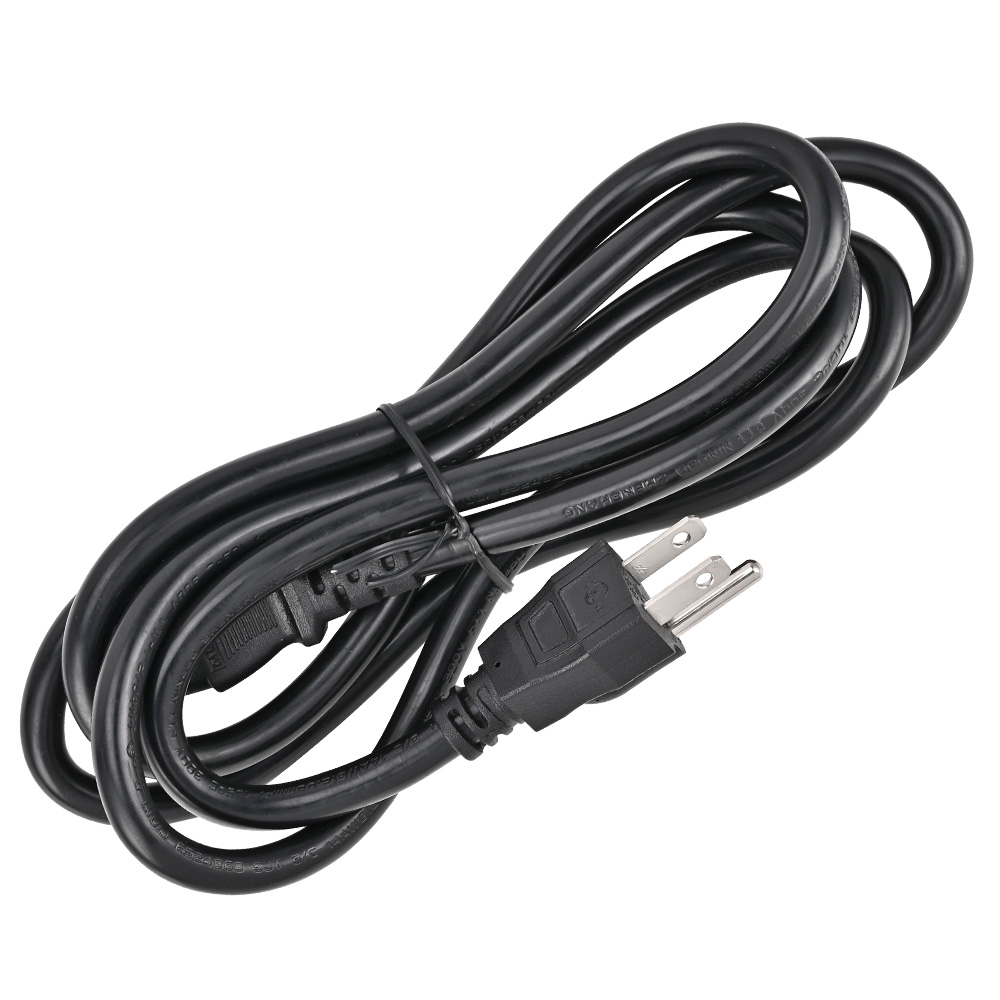 NEMA 5-15P to IEC C13 Power Cable 15A 125V, 14AWG - SJT Jacket ...