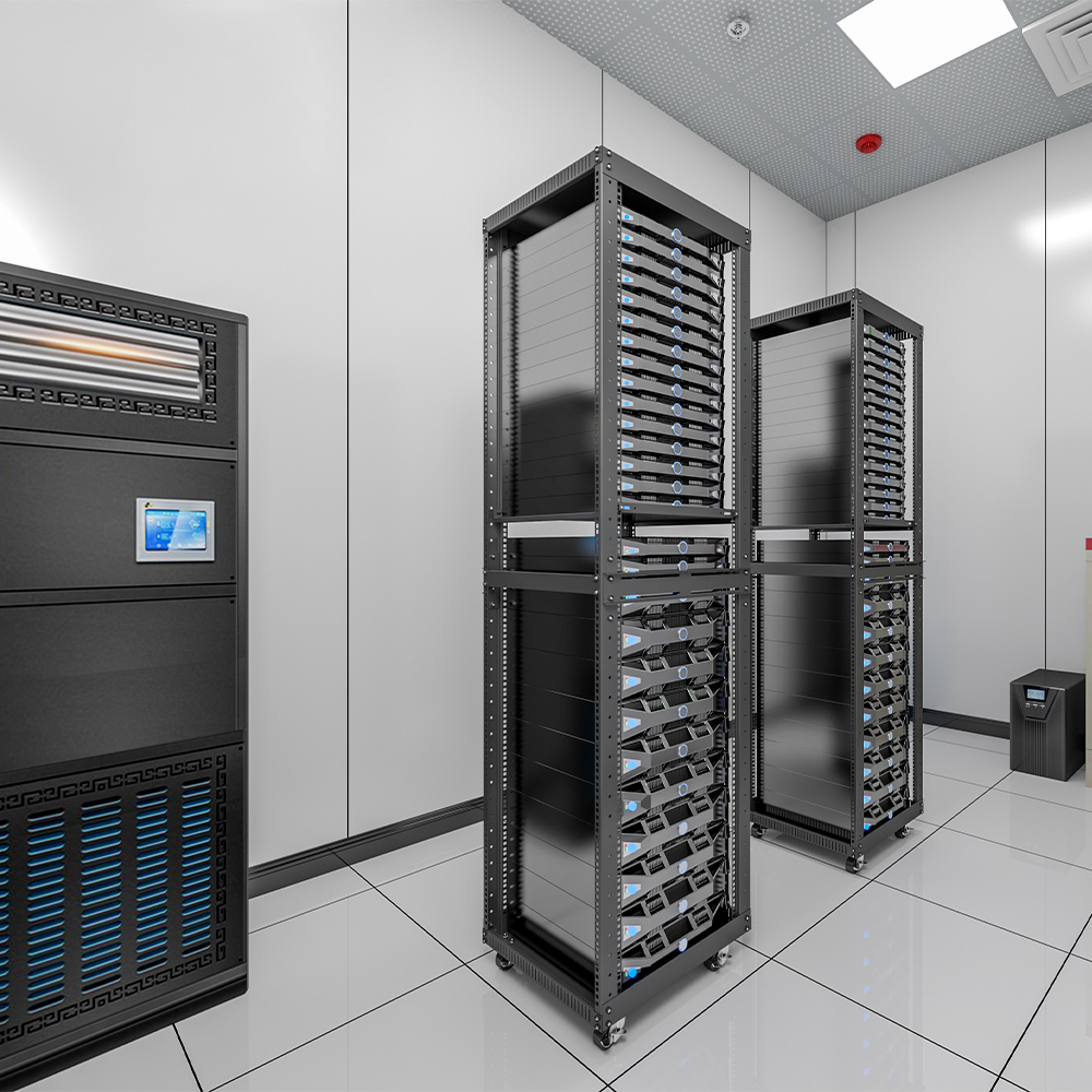 42U Mobile Open Frame Server Rack with Wheels + PDU (6 Outlets ...