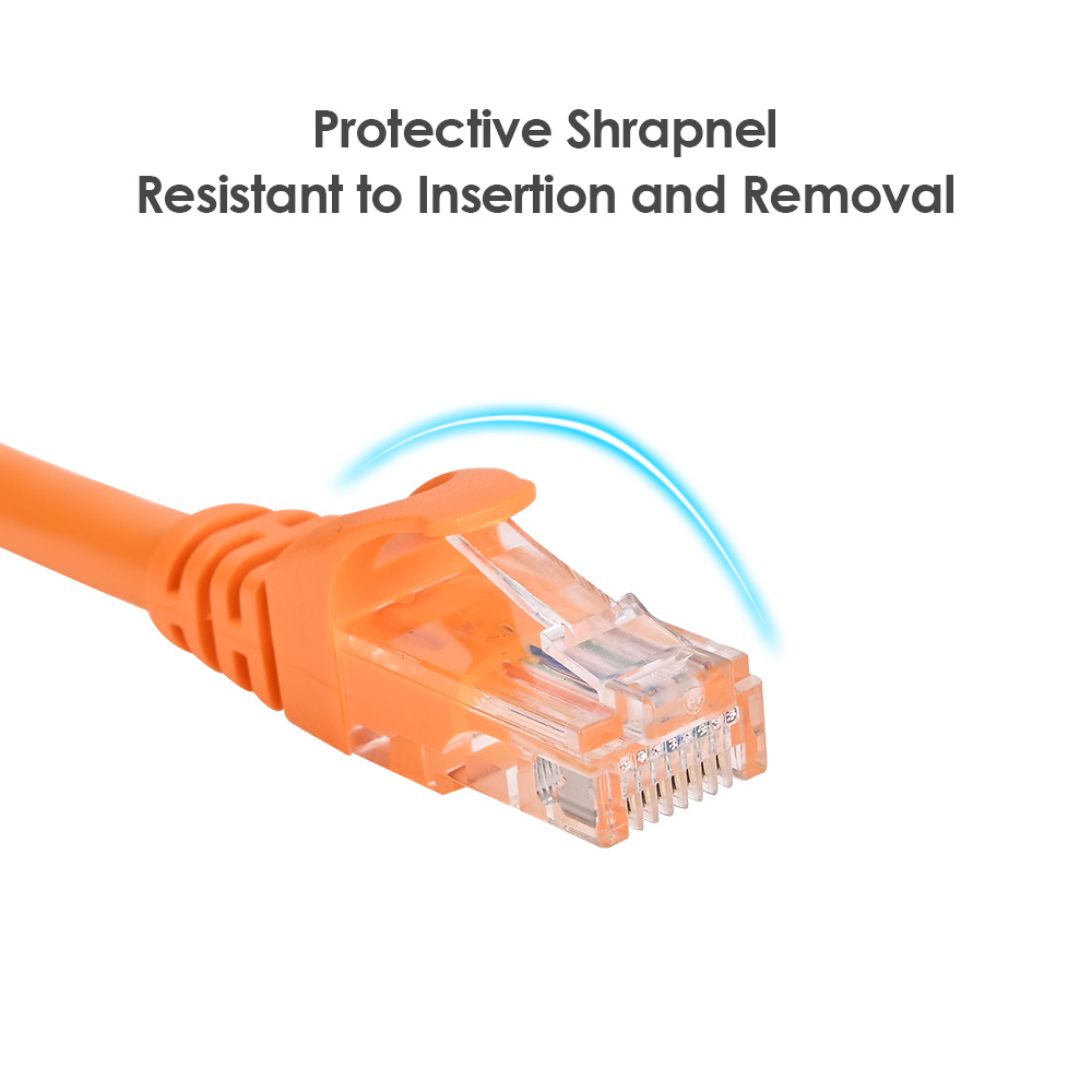 High-Speed Cat6 550MHz Ethernet Cable - Gold-plated RJ45 Connectors ...