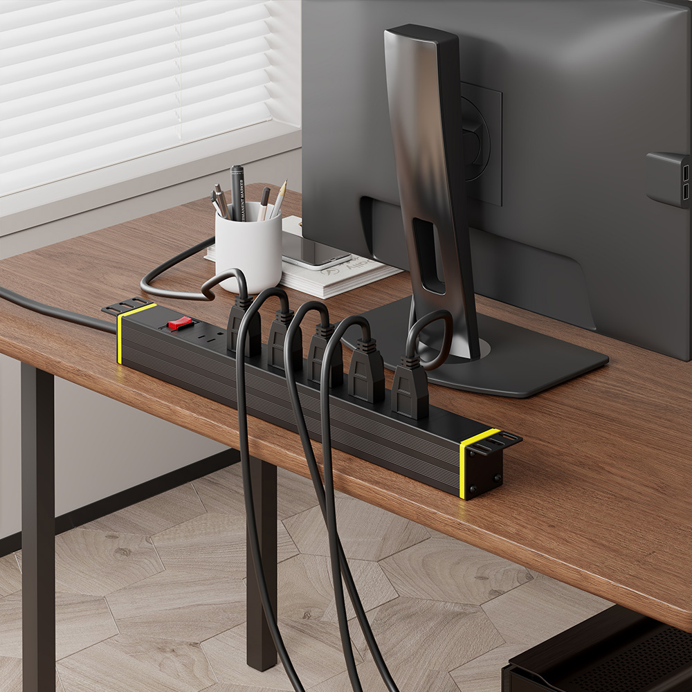 1U 6-Outlet PDU Power Strip with Aluminum Alloy Housing, ETL Certified ...