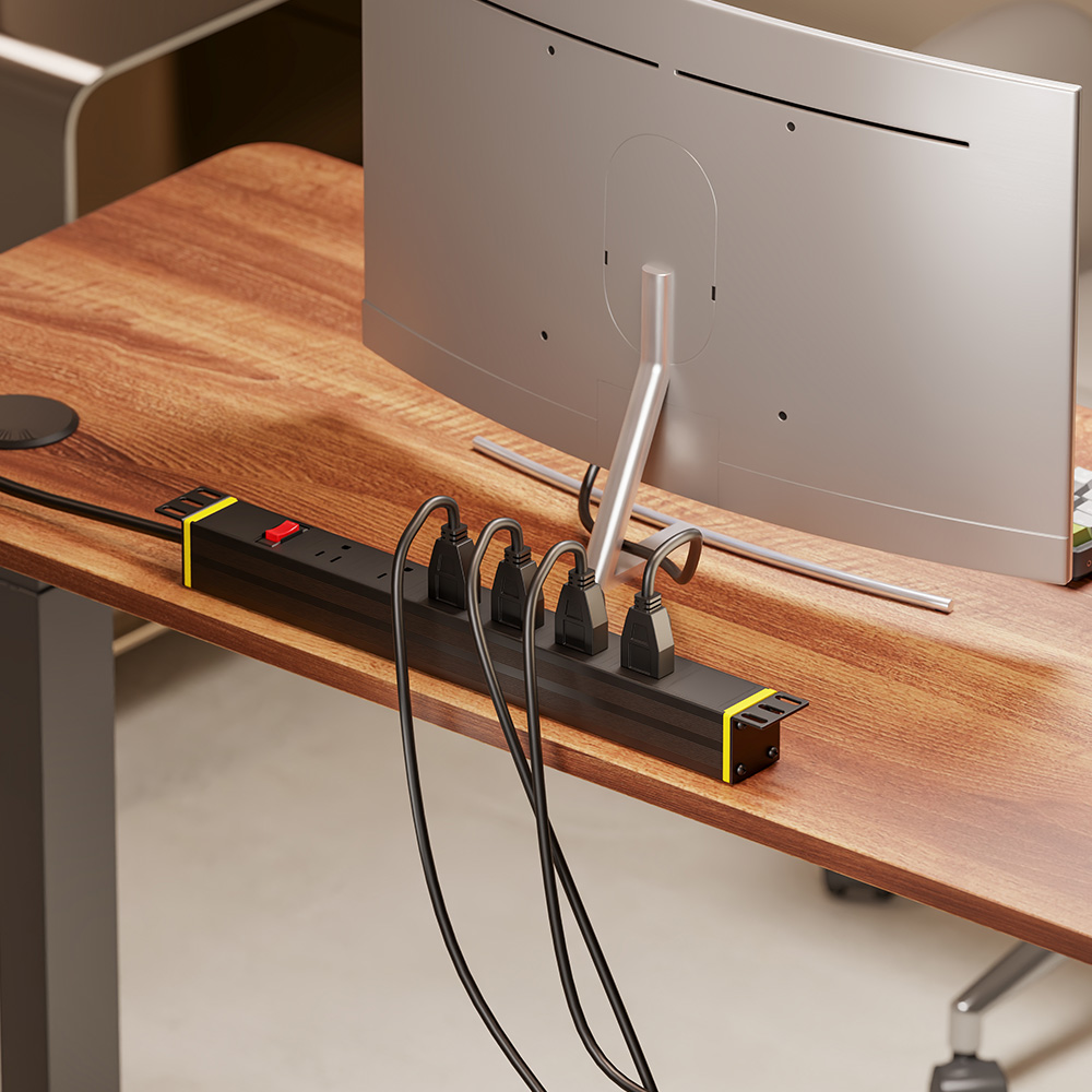 1U 6-Outlet PDU Power Strip with Aluminum Alloy Housing, ETL Certified ...