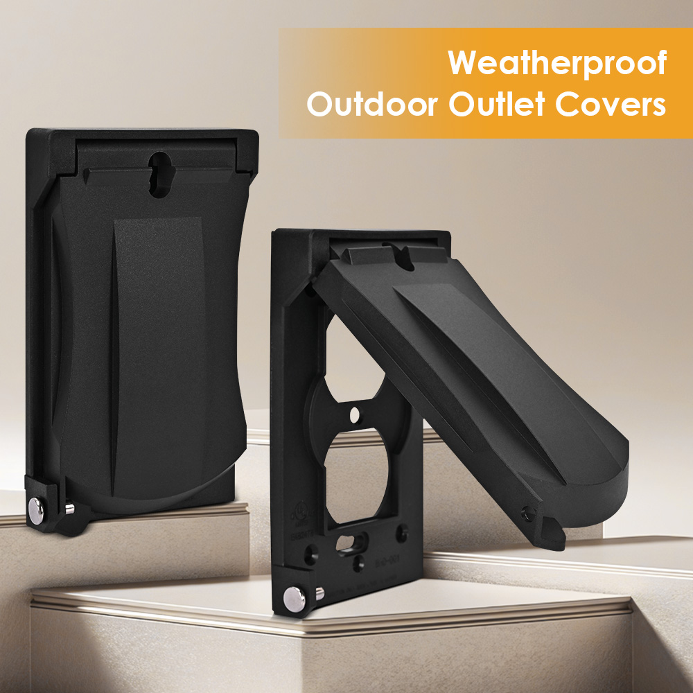 Heavy Duty Single Gang Outdoor Outlet Cover Weatherproof Enclosure, cUL ...