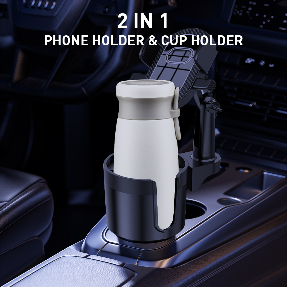 2 in 1 360-Degree Rotation Car Phone Cup Mount Holder